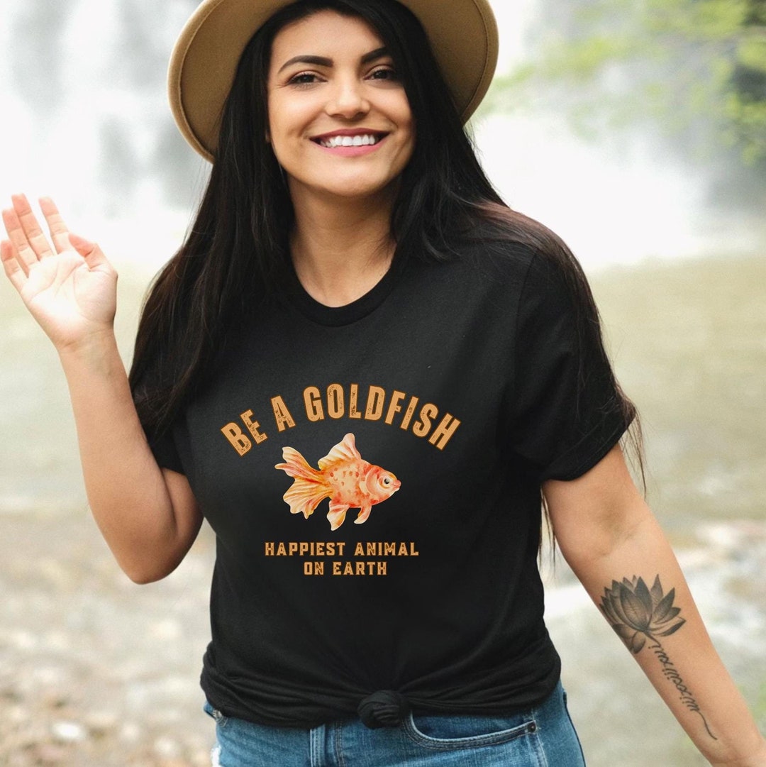 Be A Goldfish Motivational T-shirt! Futbol is Life and a Goldfish is ...