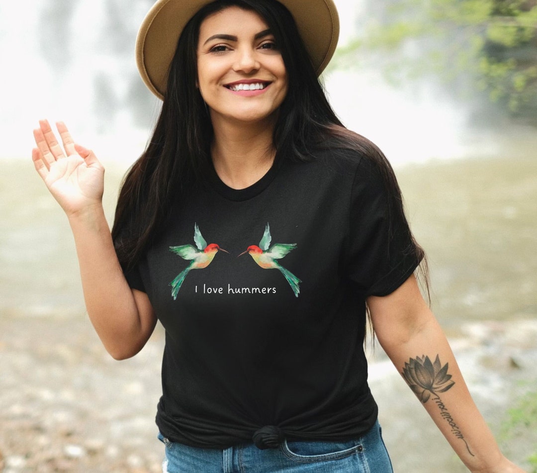 Hummingbird T-shirt, I Love Hummers, Gift for Bird Lover Watcher ...