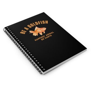 Goldfish Spiral Notebook, Plan for Today Note Book, Futbol is Life, the ...