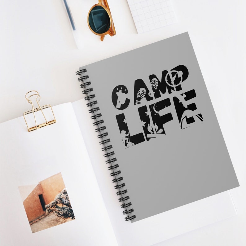 Camp Life Spiral Notebook, Happy Camper, Overland Journal, Camper Truck ...