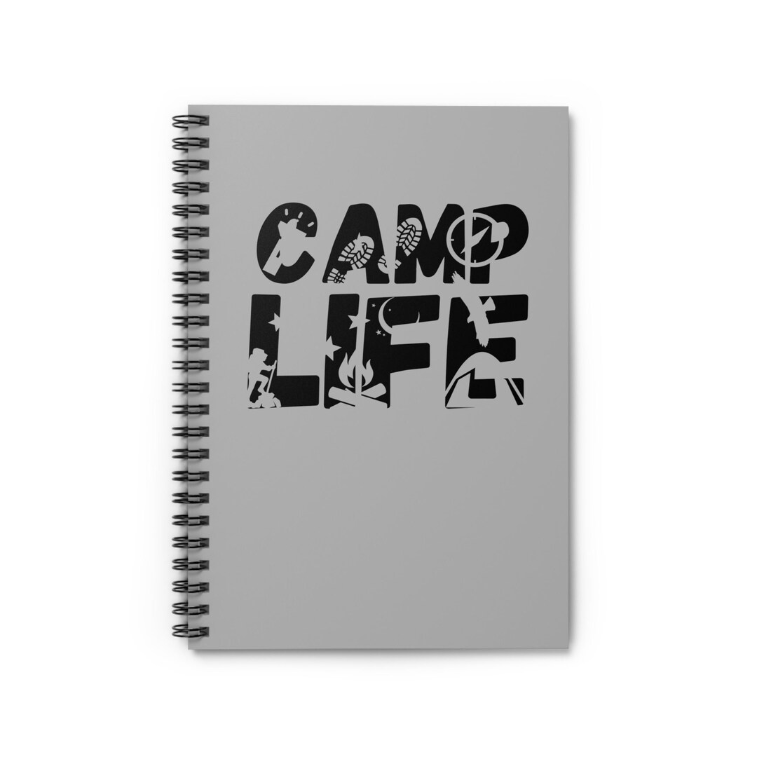 Camp Life Spiral Notebook, Happy Camper, Overland Journal, Camper Truck ...