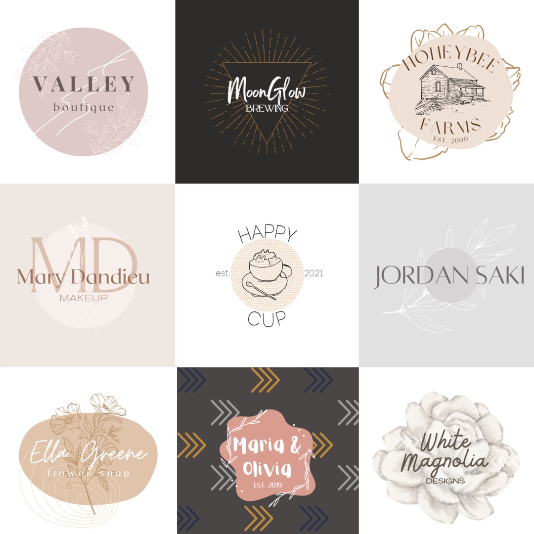 Customizable Logo Canva | Graphic Design Template | Instant Download ...