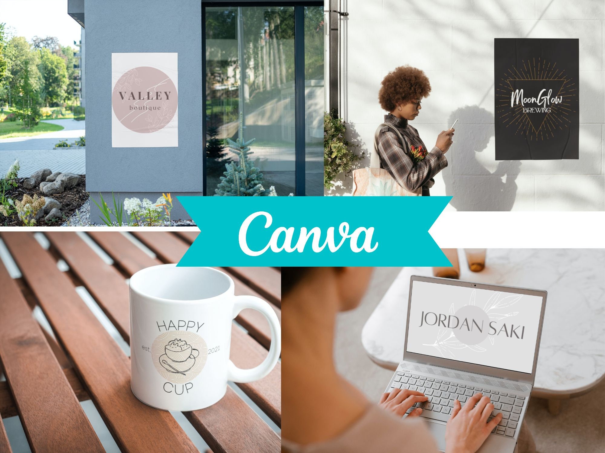 Customizable Logo Canva | Graphic Design Template | Instant Download ...