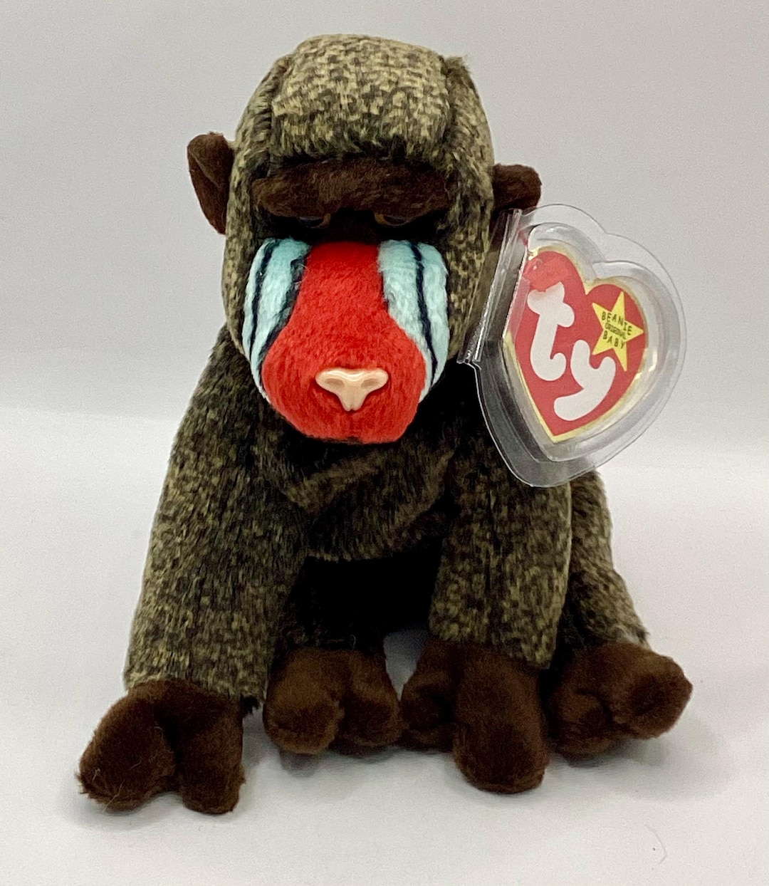 Cheeks the Baboon Monkey TY Beanie Baby - Etsy