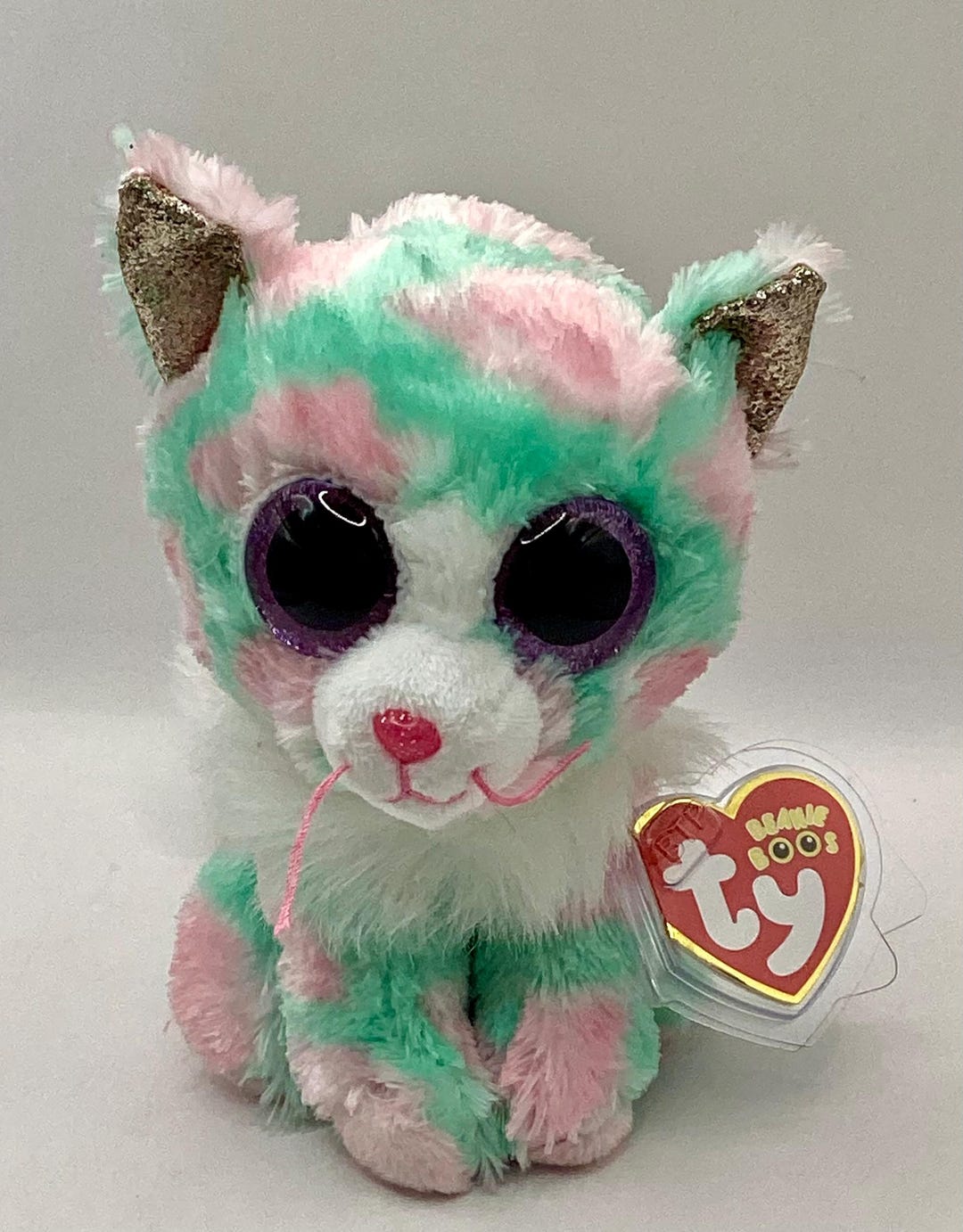 Opal the Pastel Colored TY Beanie Boo Cat - Etsy