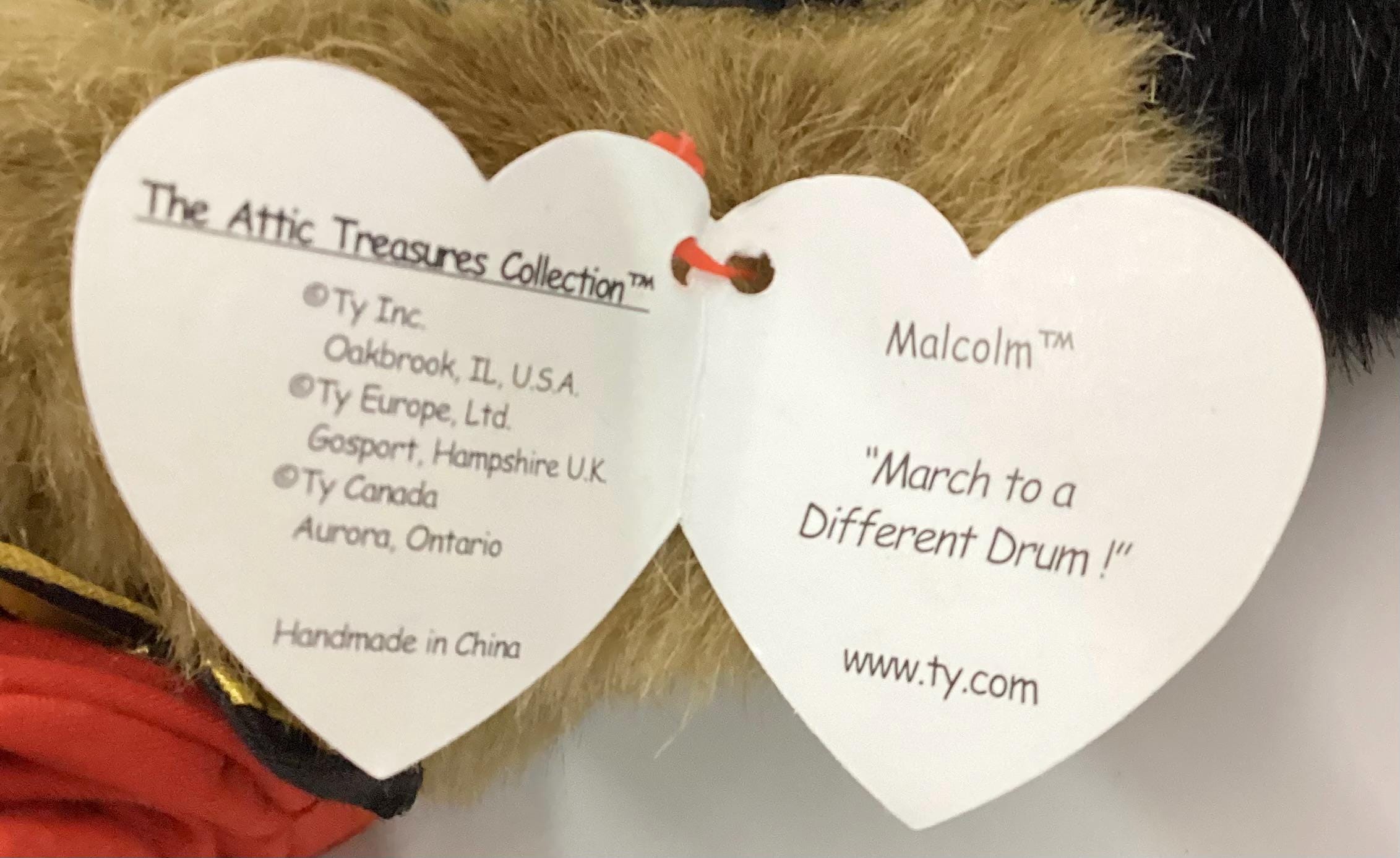 MALCOLM the British Queens Guard-ty Attic Treasure Bear - Etsy