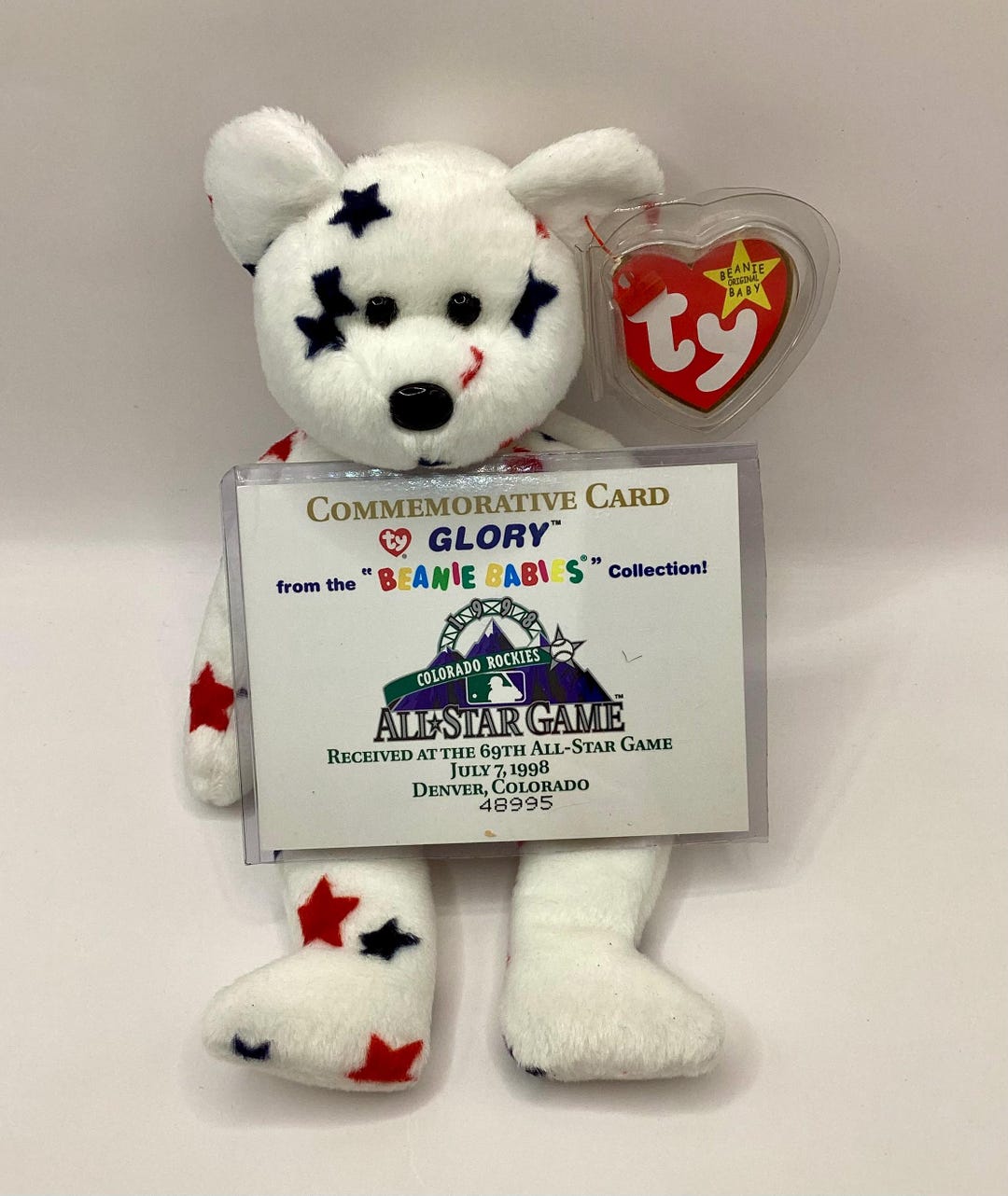 Glory W/mlb Card Beanie Baby - Etsy