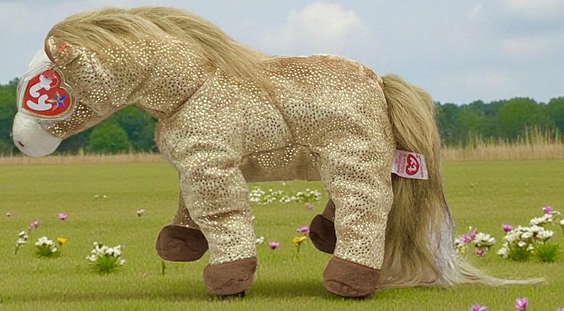 Filly the Sparkly Horse Buddy TY Beanie - Etsy