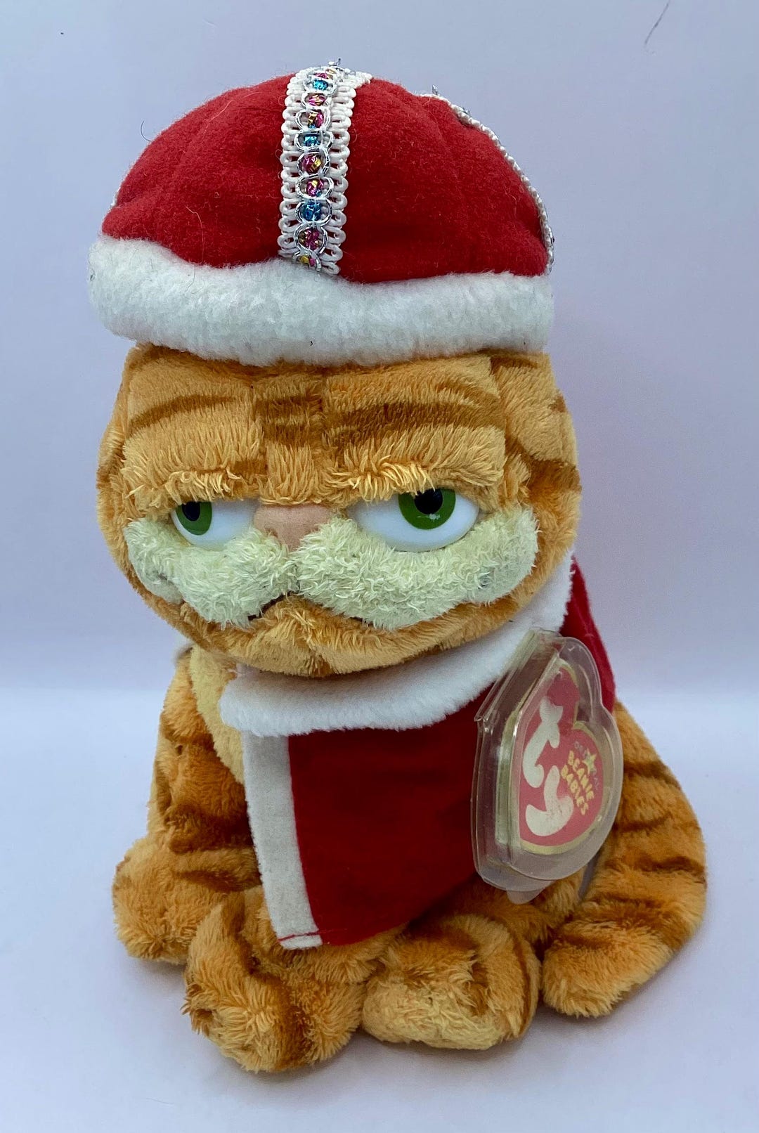 His Majesty King Garfield Beanie Baby - Etsy