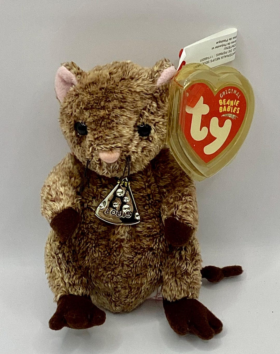 Garfields-louis the Mouse Beanie Baby - Etsy