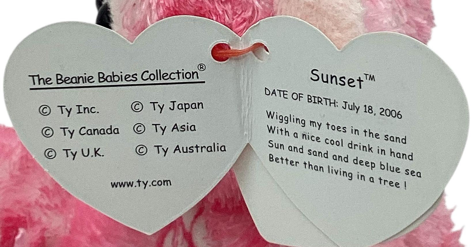 Sunset Tie-dyed Monkey TY Beanie Baby - Etsy