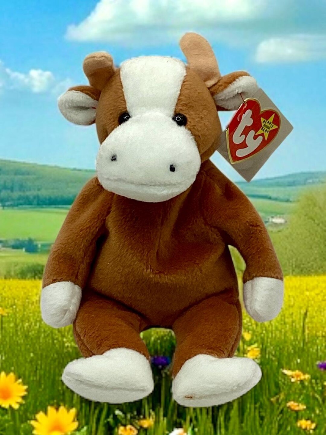 Bessie the Cow TY Beanie Baby - Etsy
