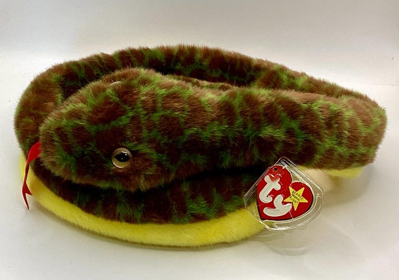 Slither TY Beanie Buddy Plush Snake - Etsy