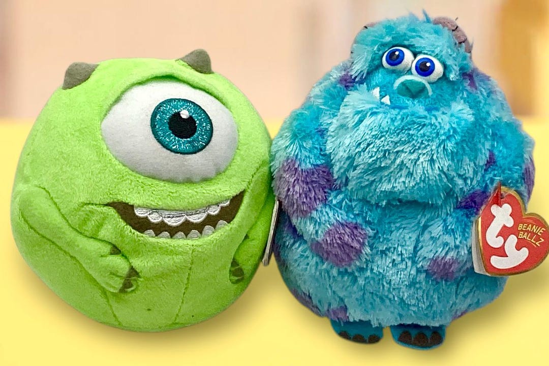 Mike & Sulley Monster Universe TY Beanie Ballz Set - Etsy