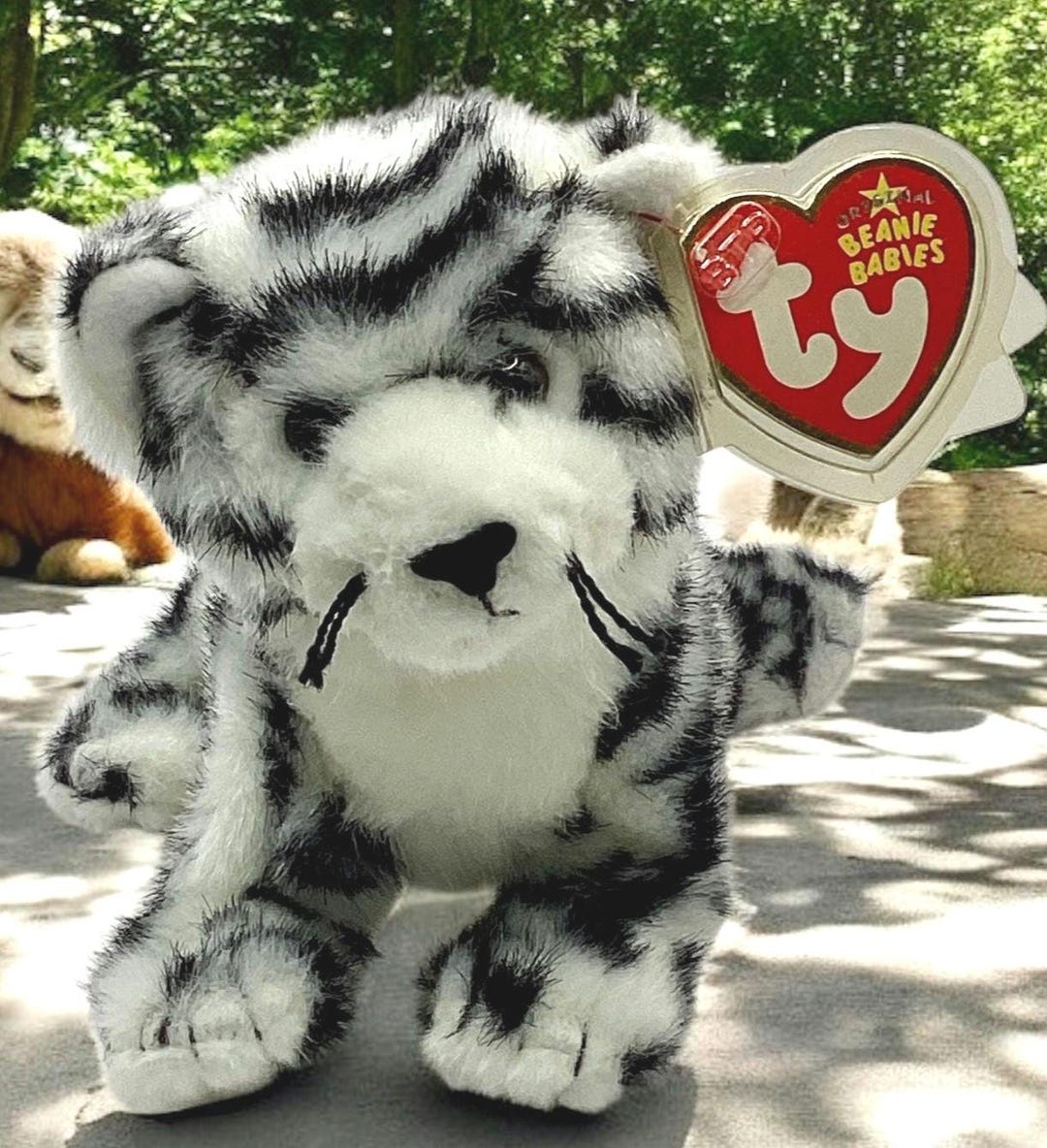 Tundra the White Tiger TY Beanie Baby - Etsy