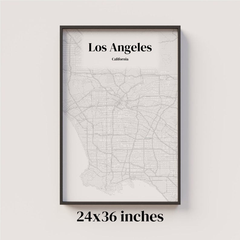 Custom ASCII City Map Digital Download Minimal Digital - Etsy