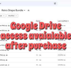 Retro Shapes Bundle PNG SVG | Instant Download | Print on Demand ...