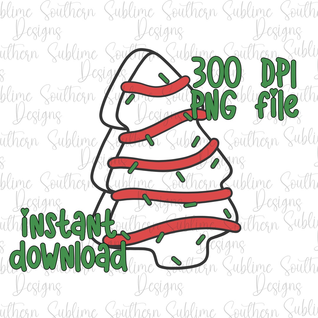 Christmas Tree Cake | 300 DPI PNG File | Personal Commercial Use ...