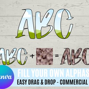 Fill Your Own Letters On Canva Commercial Use Allowed Drag And Drop