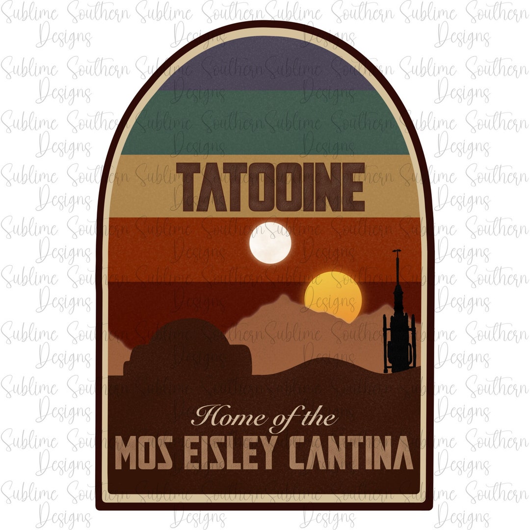 Tatooine PNG File | Star Wars Fan Graphic Tee Design | Digital Design ...
