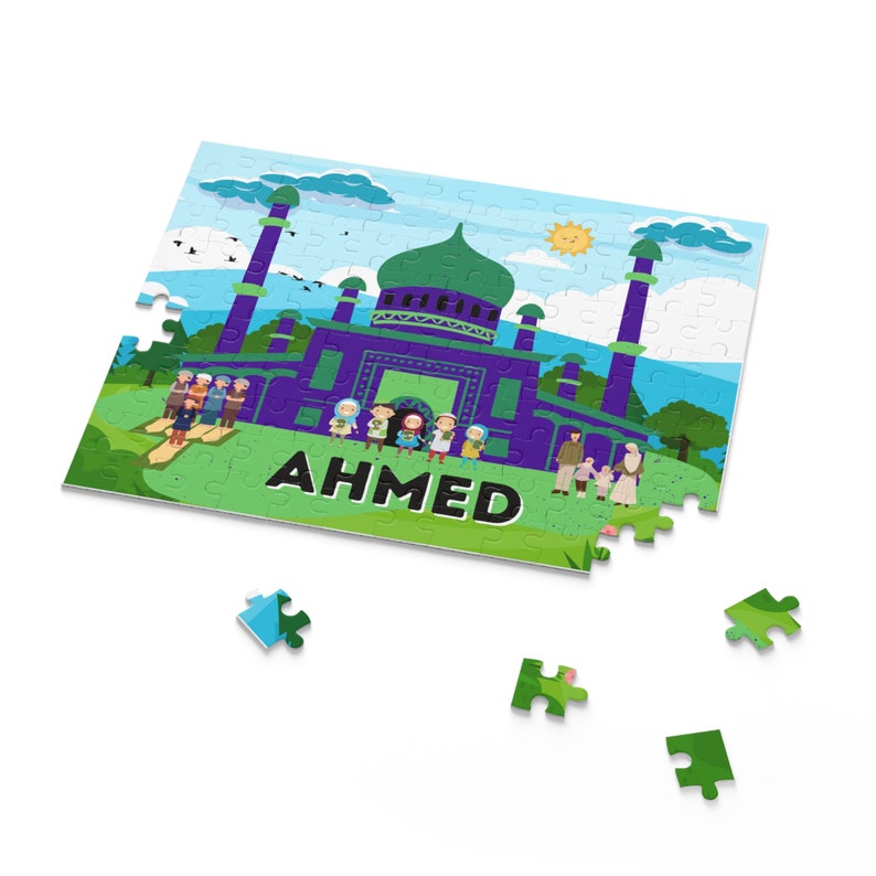 PERSONALIZED Islamic Puzzle for Muslim Kids(120-piece)islamic Gift, Eid ...