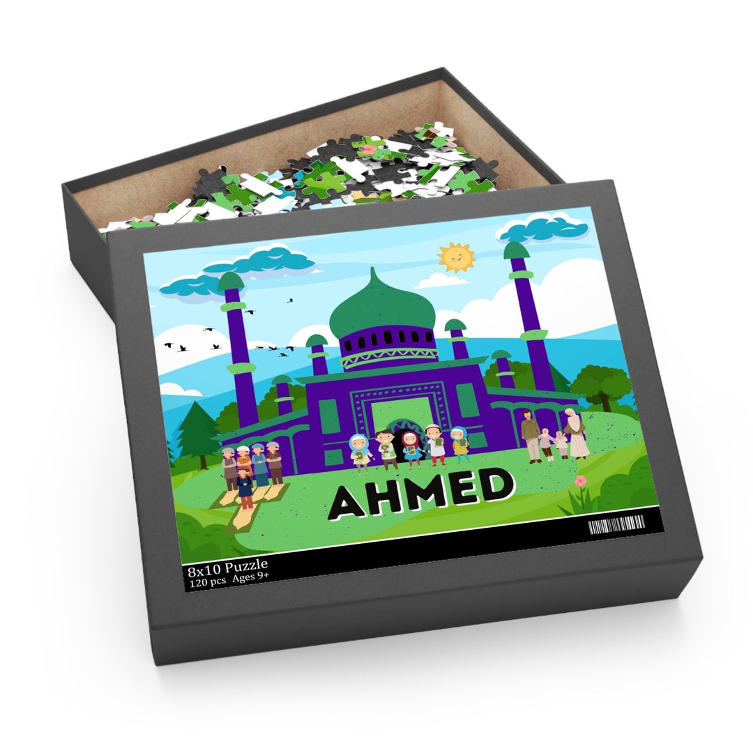 PERSONALIZED Islamic Puzzle for Muslim Kids(120-piece)islamic Gift, Eid ...