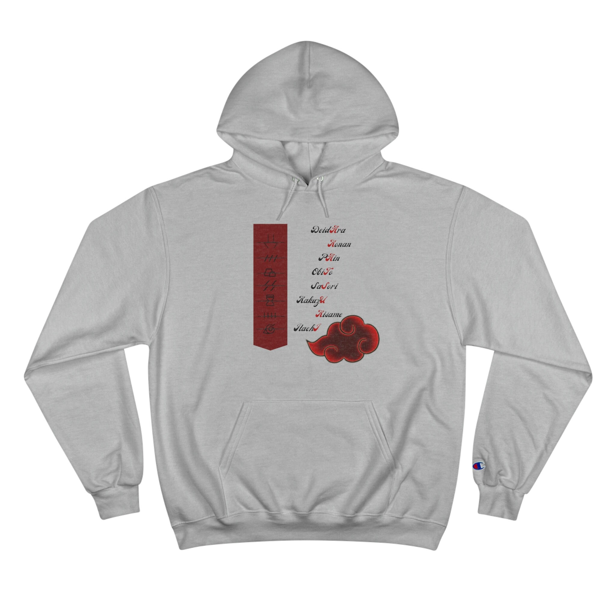 Akatsuki animado Símbolos de la aldea Champion Hoodie - Etsy México