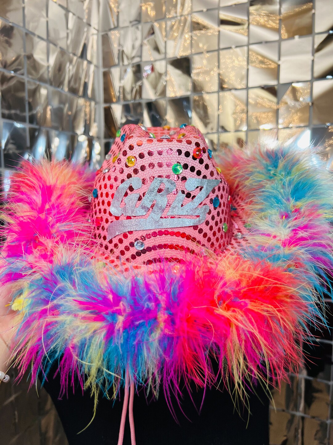 GRIZ Fuzzy Cowboy Hat - Etsy