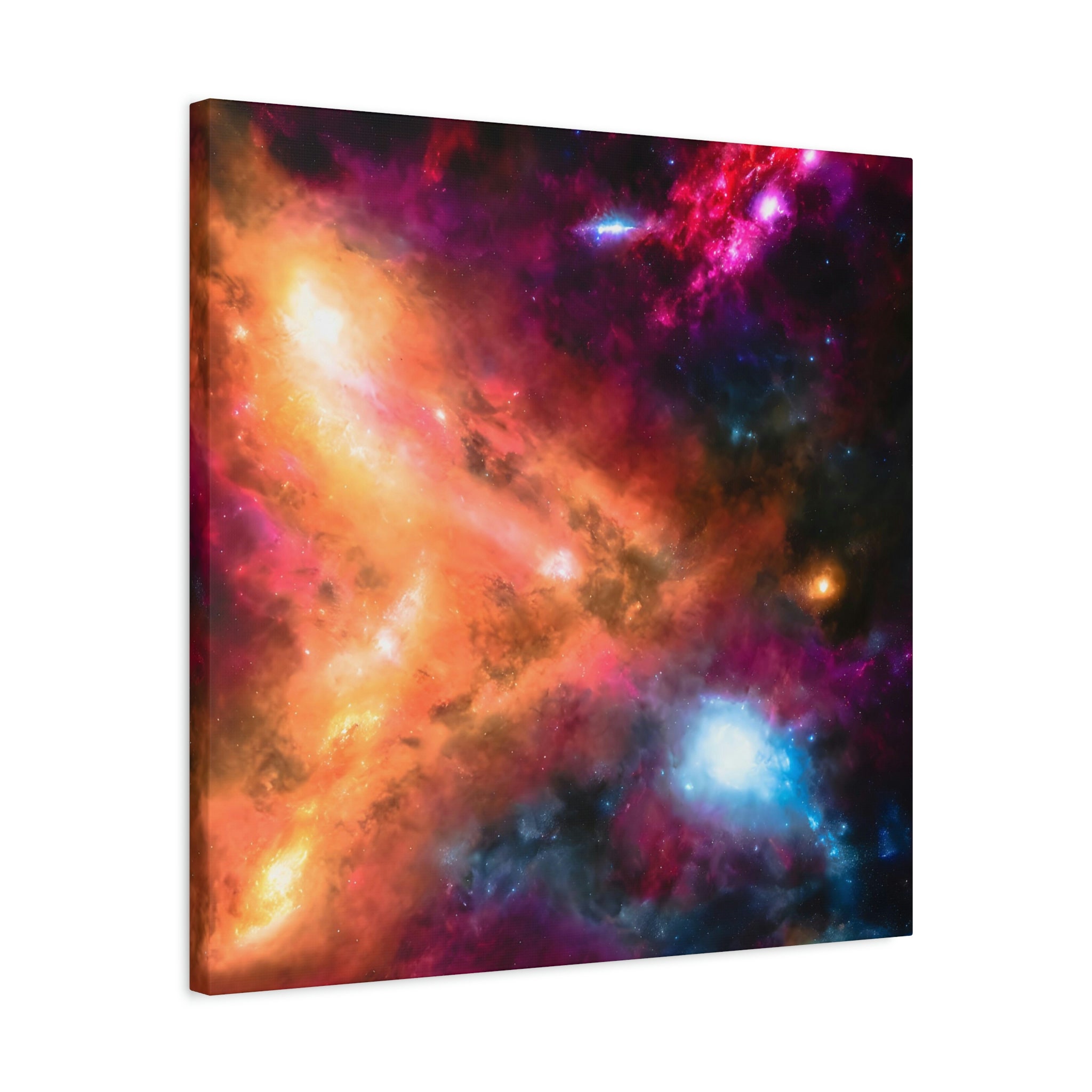 Galaxy Wall Art, Outer Space Wall Art, Space Canvas, Starry Sky, RGB ...