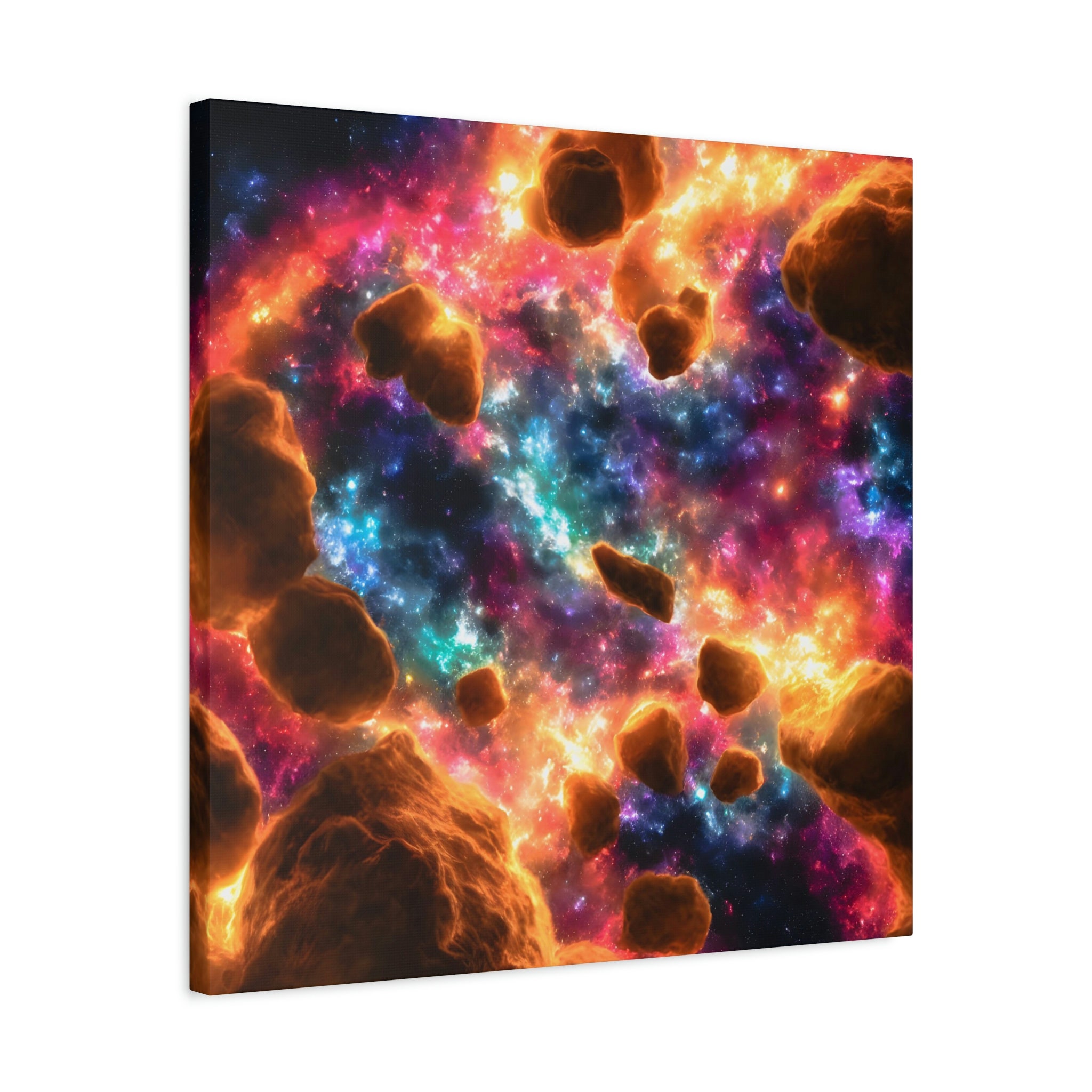 Galaxy Wall Art, Outer Space Wall Art, Space Canvas, Starry Sky, RGB ...