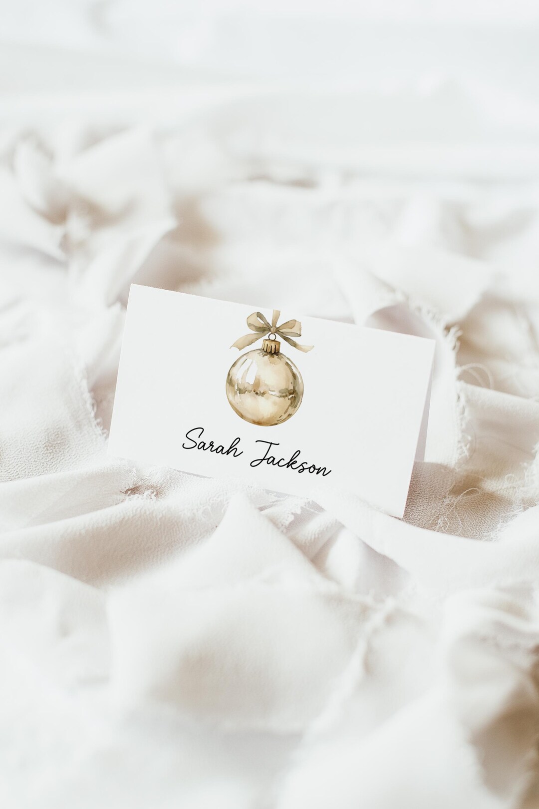 Printable Place Card Template, Dinner Name Tag, Editable Canva Template ...