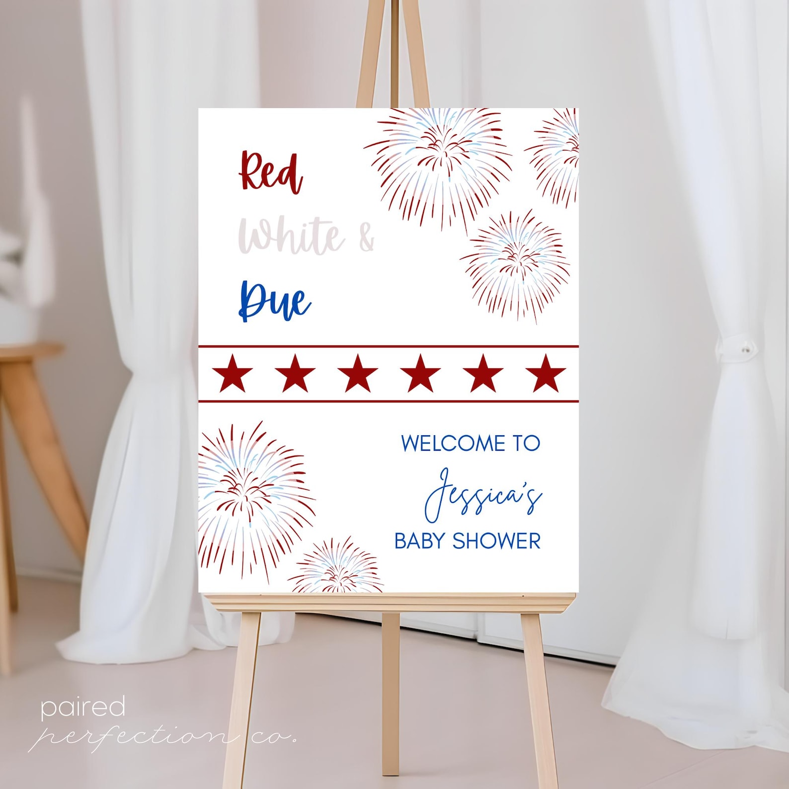 July Baby Shower Welcome Sign, Baby Shower Sign, Welcome to Baby Shower ...