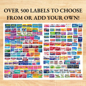 Printable Pill Box Labels Pocket Pharmacy Labels Travel Pill - Etsy Canada