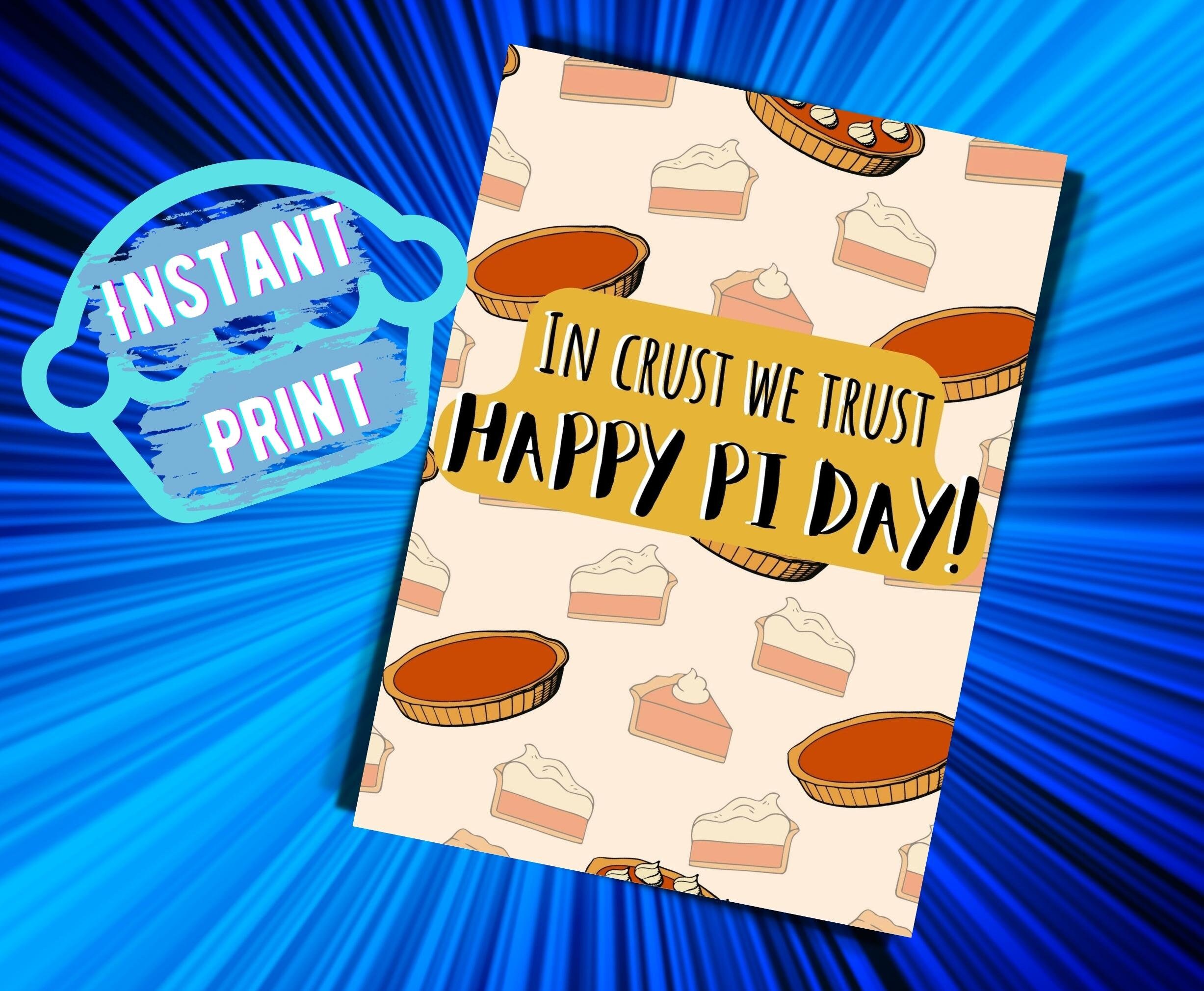 Instant Pi Day Cards Math Lovers, Pi Day, Pi Day Funny Cards, Instant ...