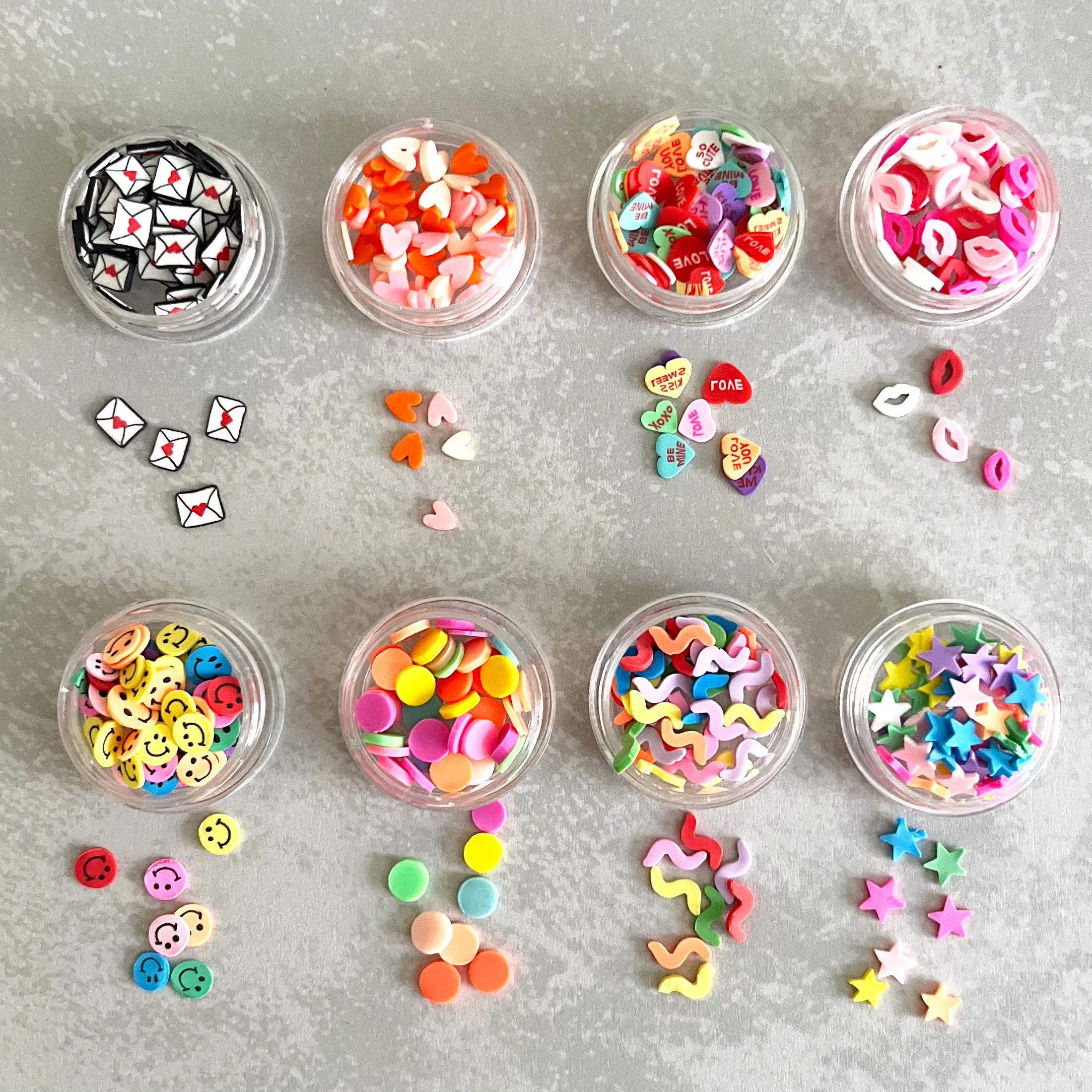 Set of 40 CLAY SHAKER BITS for Shaker Cards Resin Crafts and More ...