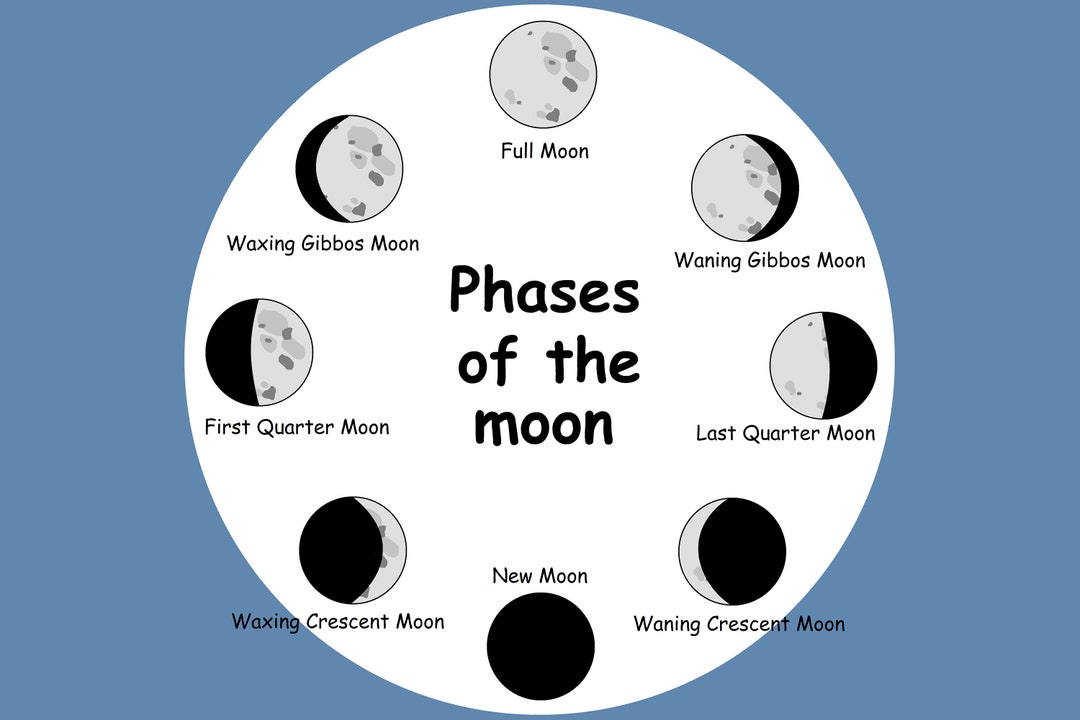 Phases of the Moon - Etsy