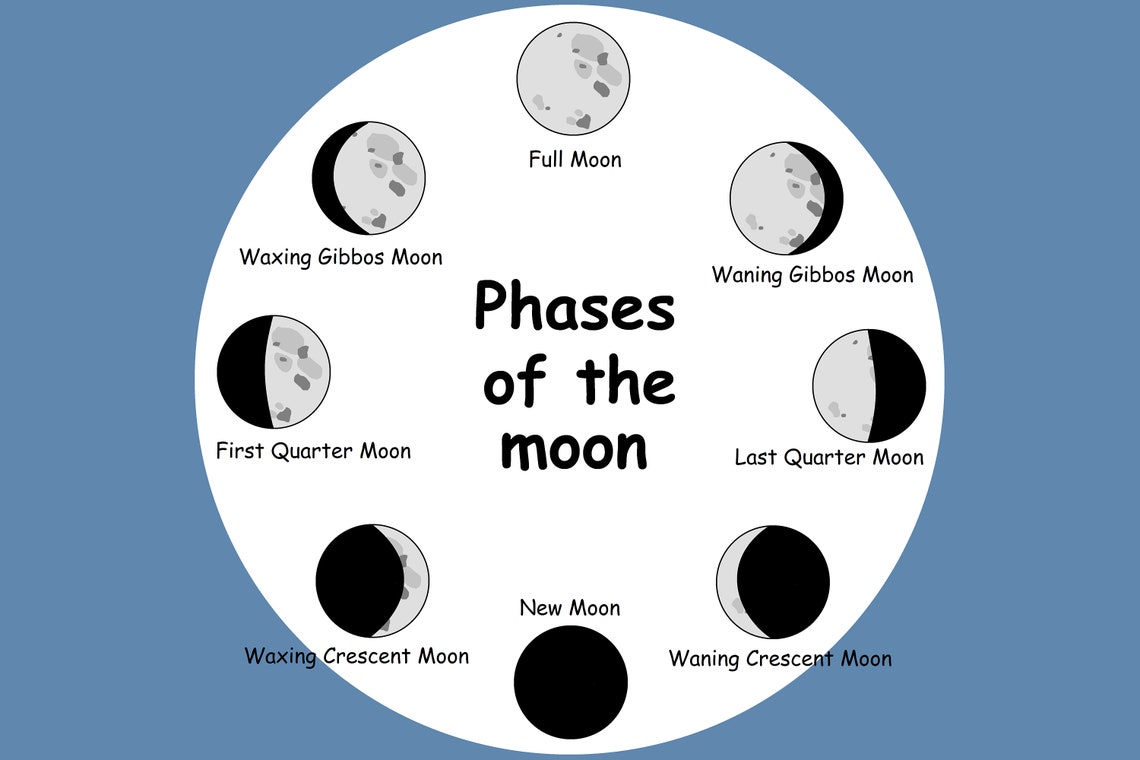 Phases of the Moon - Etsy