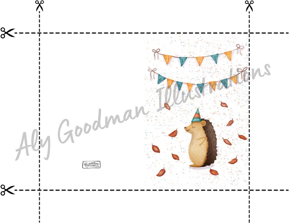 Happy Birthday Greeting Card Fall Birthday Card Digital Birthday Card ...