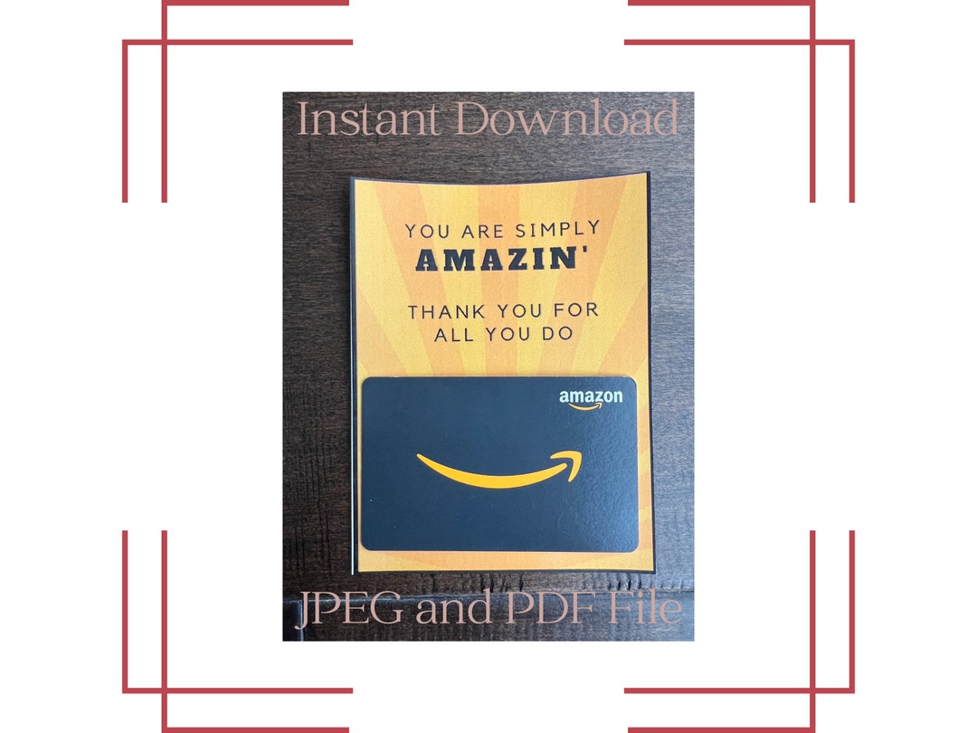 Amazon Thank You Gift Tag Printable - Etsy