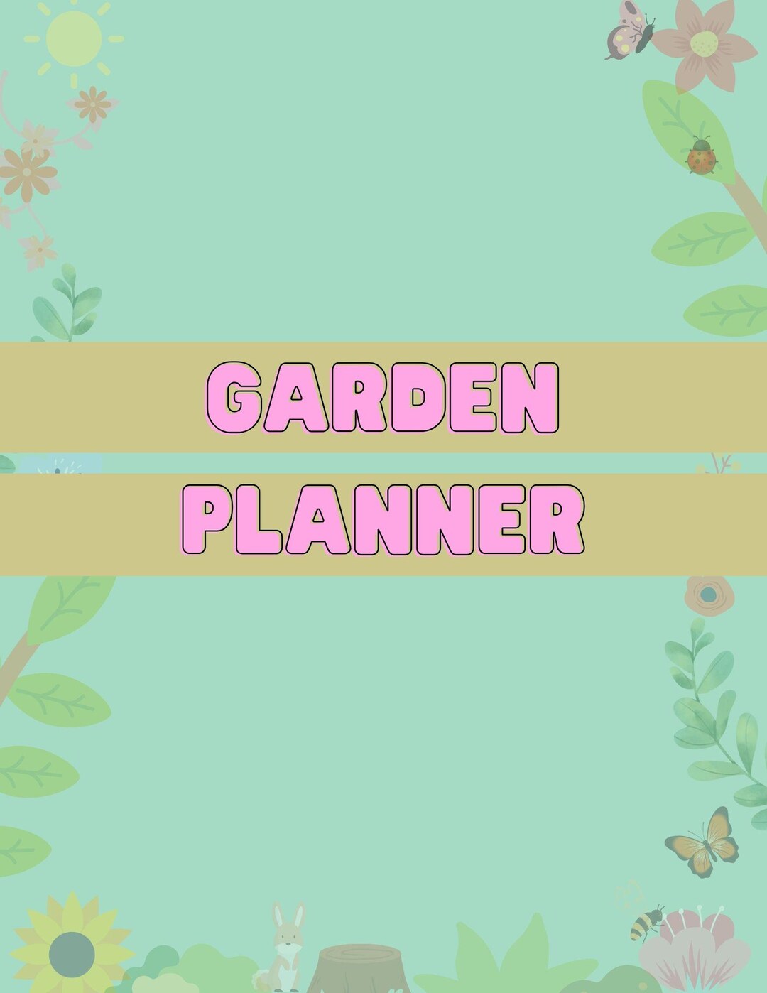 Monthly Garden Planner,planning Journal,vegetable Planner,garden ...