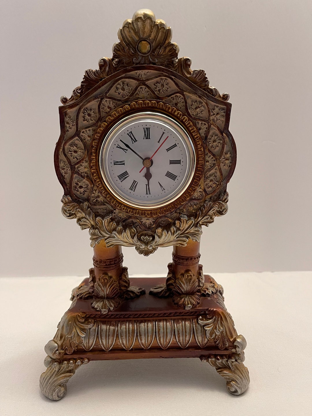 Bella Casa Ganz Ornate Mantle Clock Antique and Beautiful - Etsy