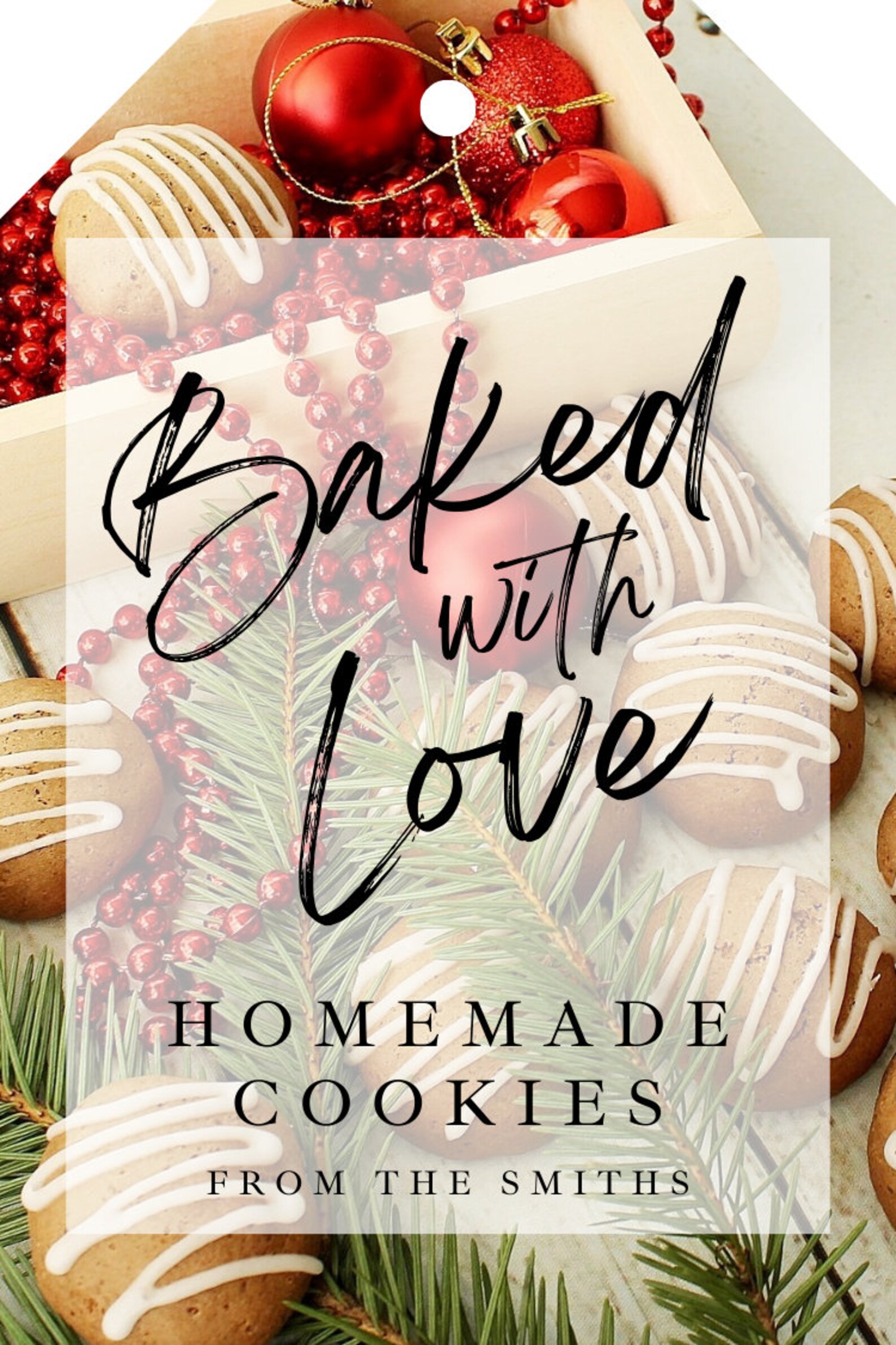 Gift Tag Printable, Gift Tag Printable, Christmas Cookie Tag ...