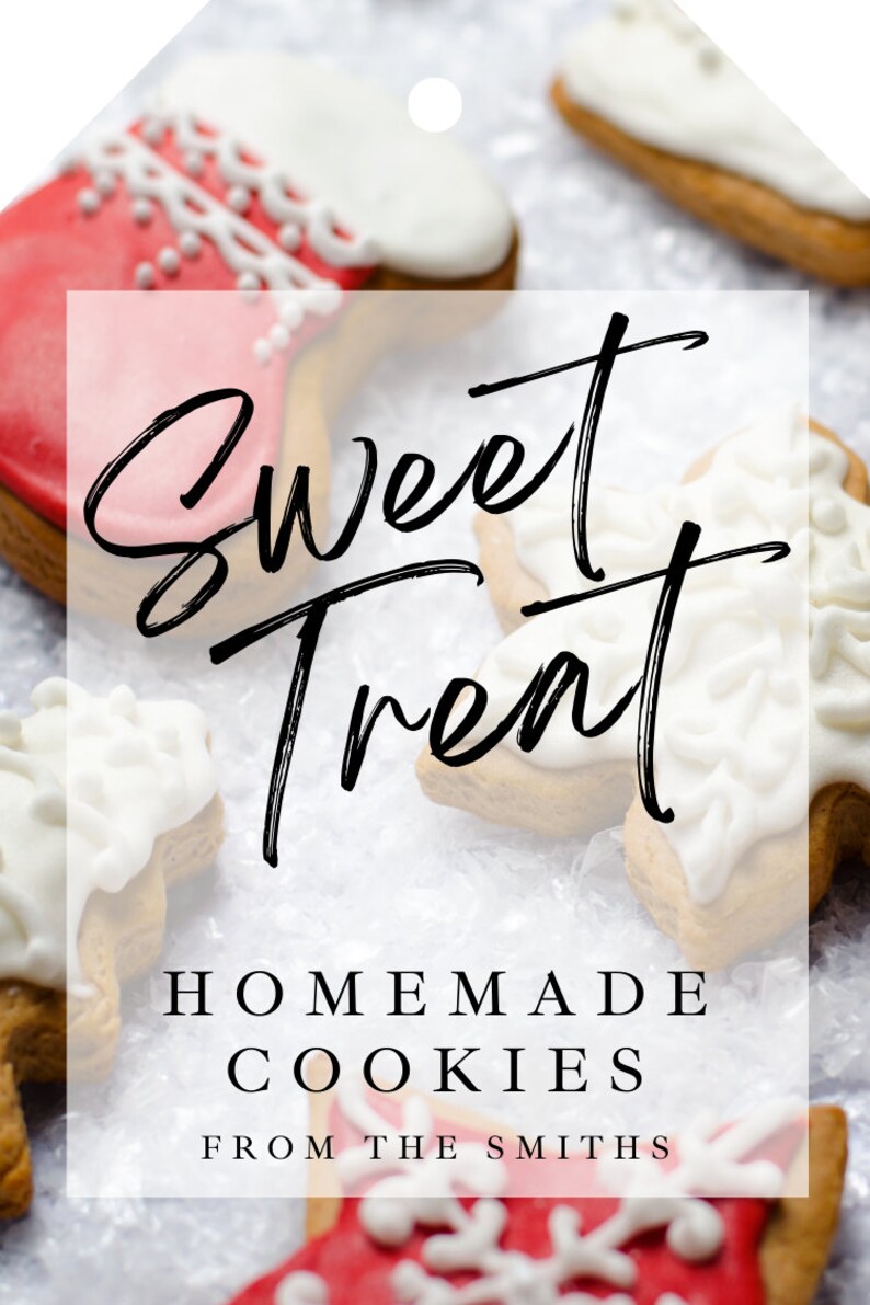 Gift Tag Printable, Gift Tag Printable, Christmas Cookie Tag ...