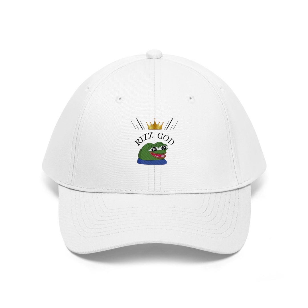 Embroidered Peepo the Frog Hat | Rizz God Pepe the Frog Hat | Funny ...