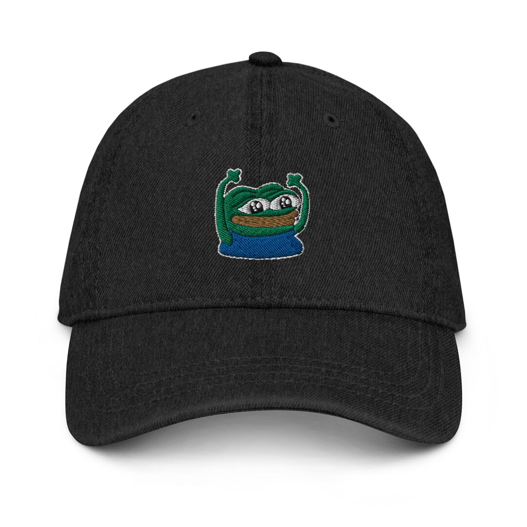 Embroidered Hat Happy Peepo | Peepo the Frog Meme Happy Pepe | Funny ...