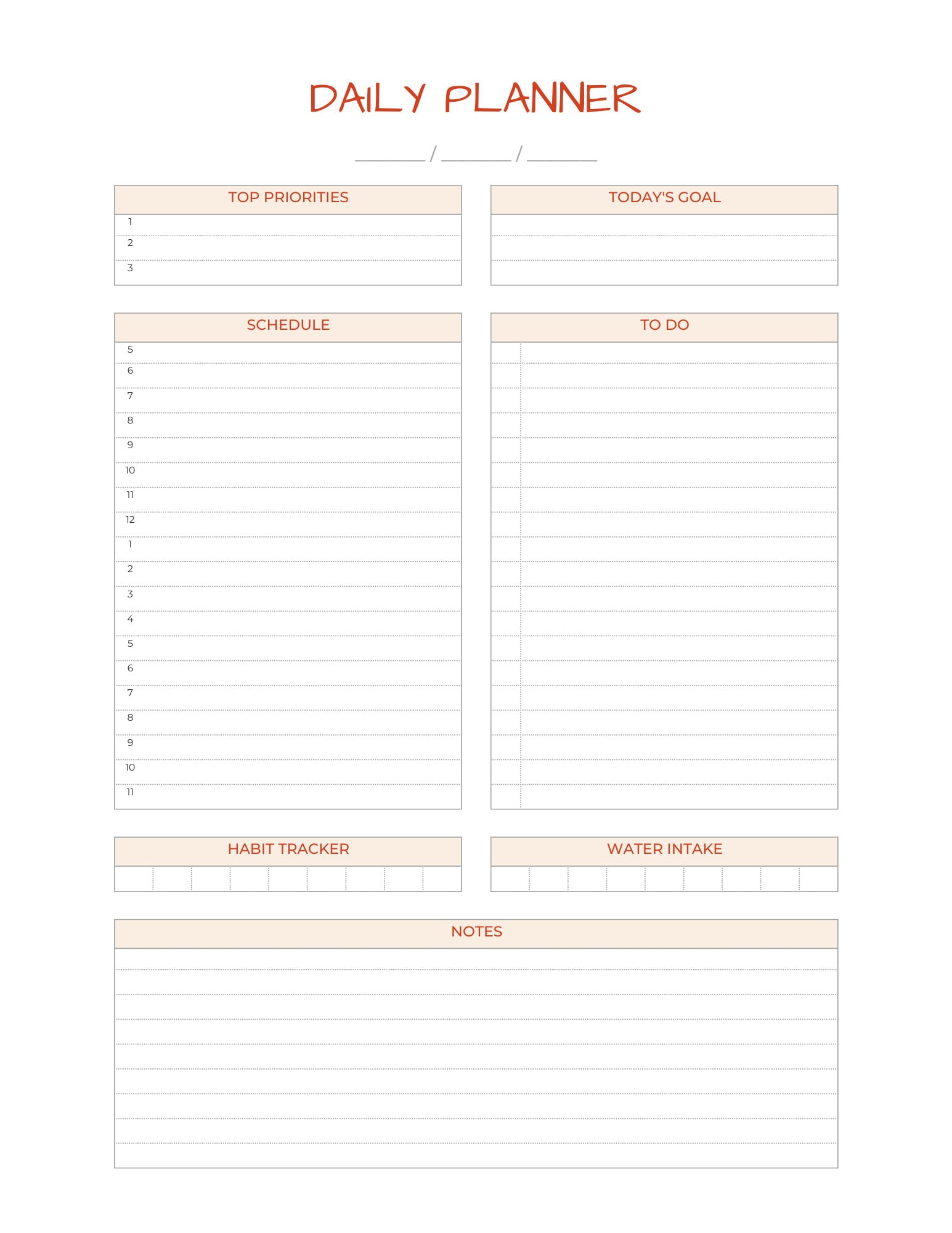 Printable Planner - Etsy