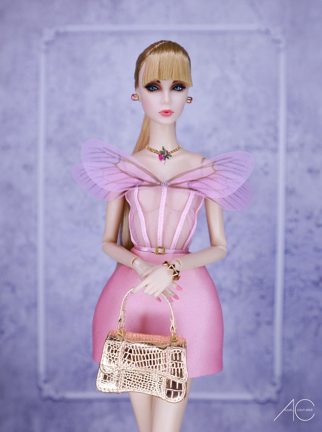 Little Pink Dress for Fashion Royalty or Nuface Doll Clothes - Etsy