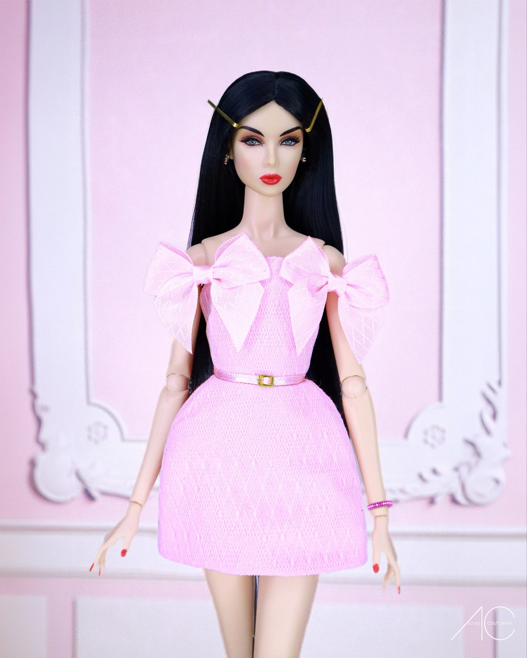 Little Pink Dress for Fashion Royalty or Nuface Doll Clothes - Etsy