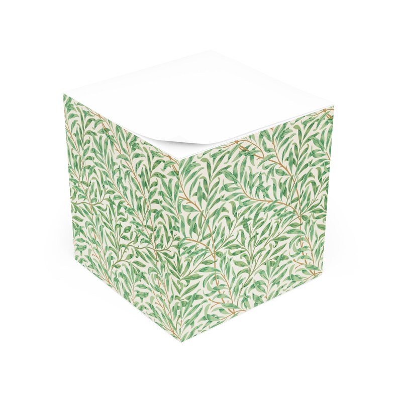 Tropical Greenery Note Cube, Pretty Botanical Vines Memo Cube, Sticky ...