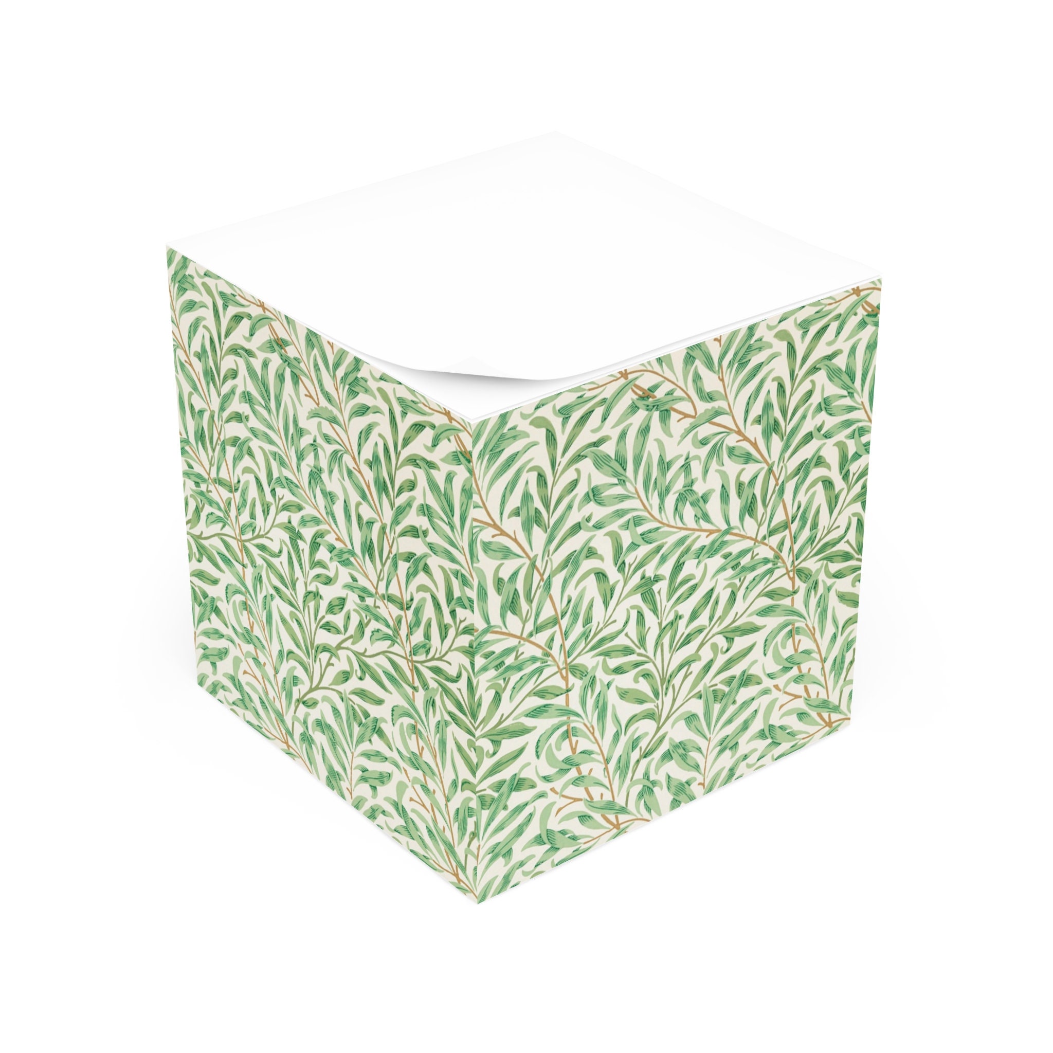 Tropical Greenery Note Cube, Pretty Botanical Vines Memo Cube, Sticky ...